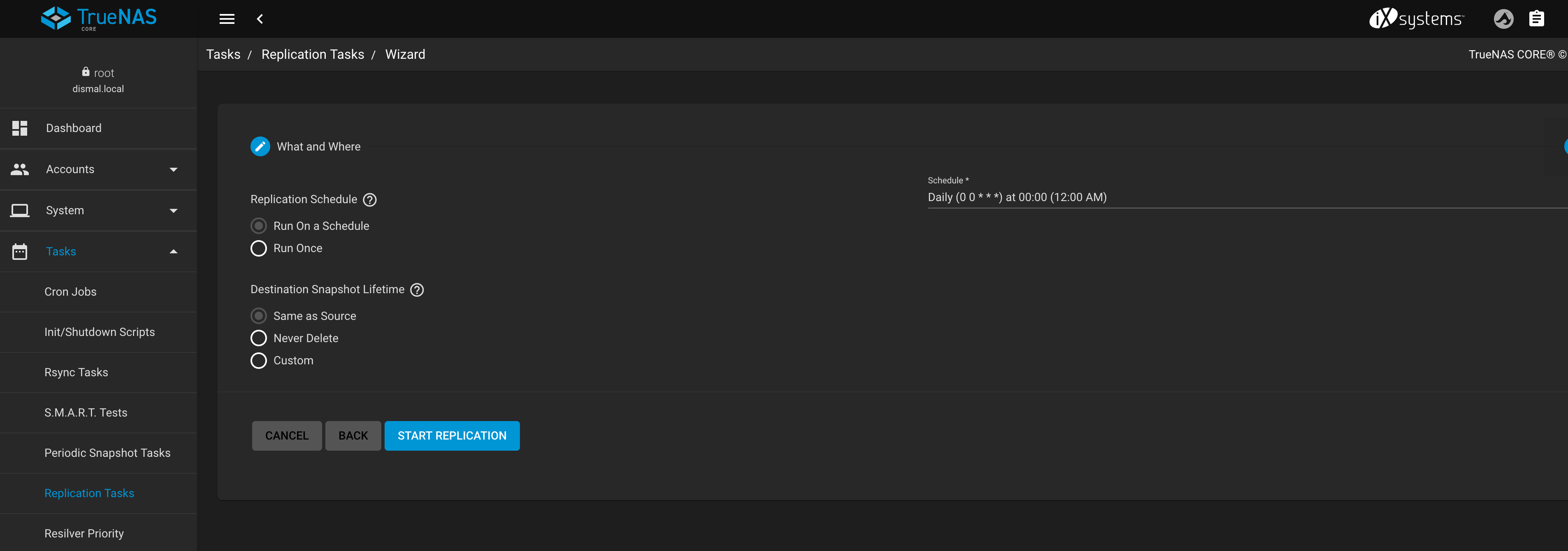 TrueNAS 12 Replication – Dismal Manor Dispatches
